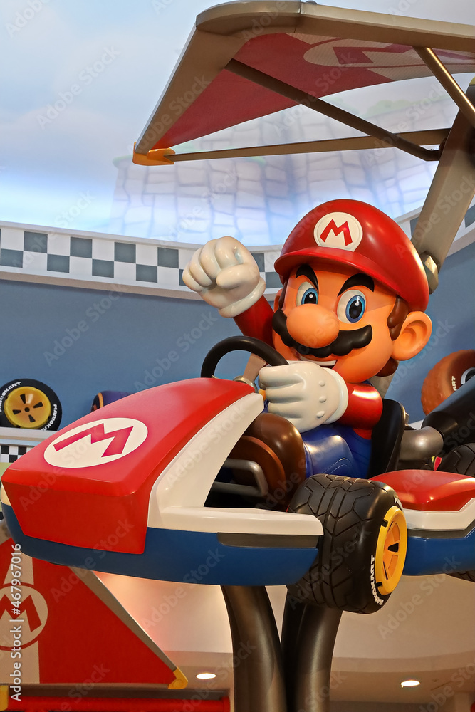 OSAKA, JAPAN - Nov 5, 2021 : Mario and Mario Kart at the goods store at ...