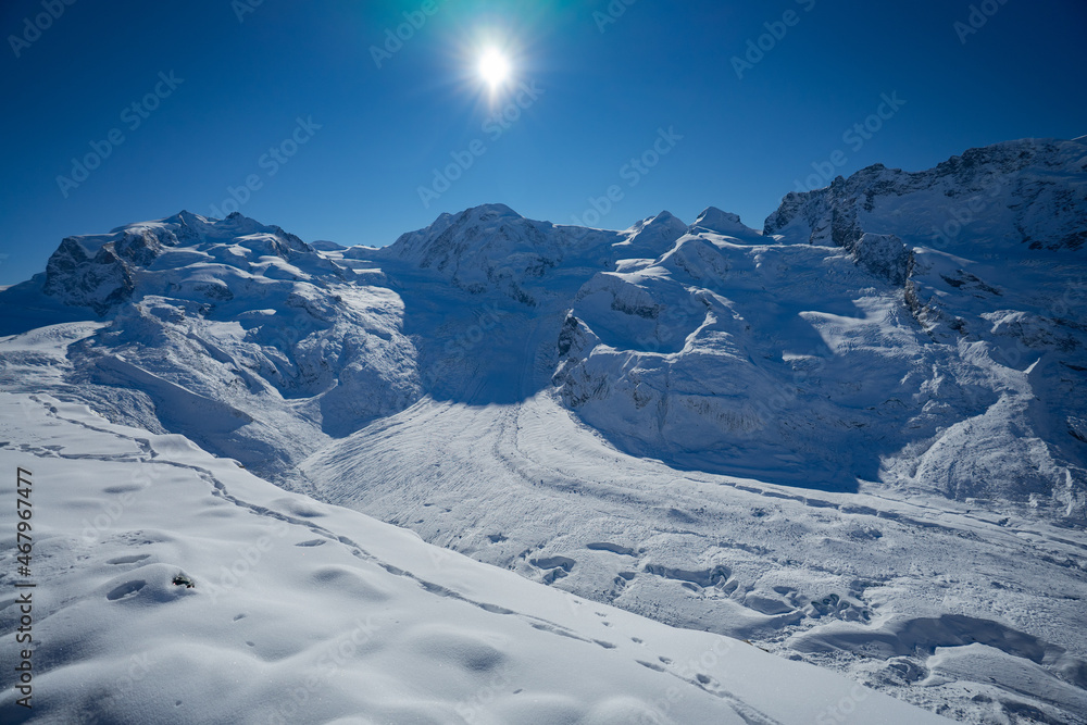 Matterhorn, Zermatt, Skiing, Winter Hiking, magical Landscampe of ...