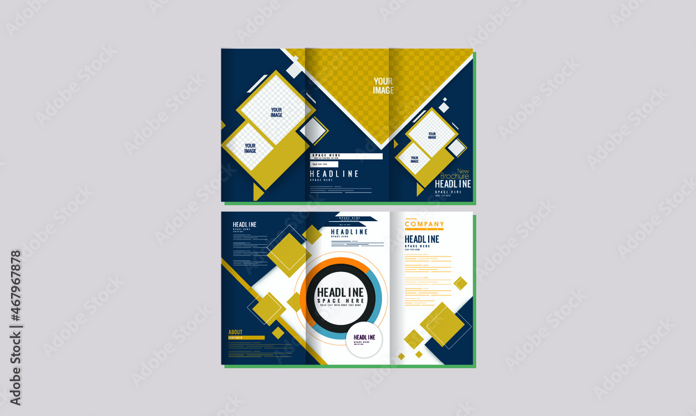 Vetor de Abstract a4 brochure cover design. Info banner frame in techno ...