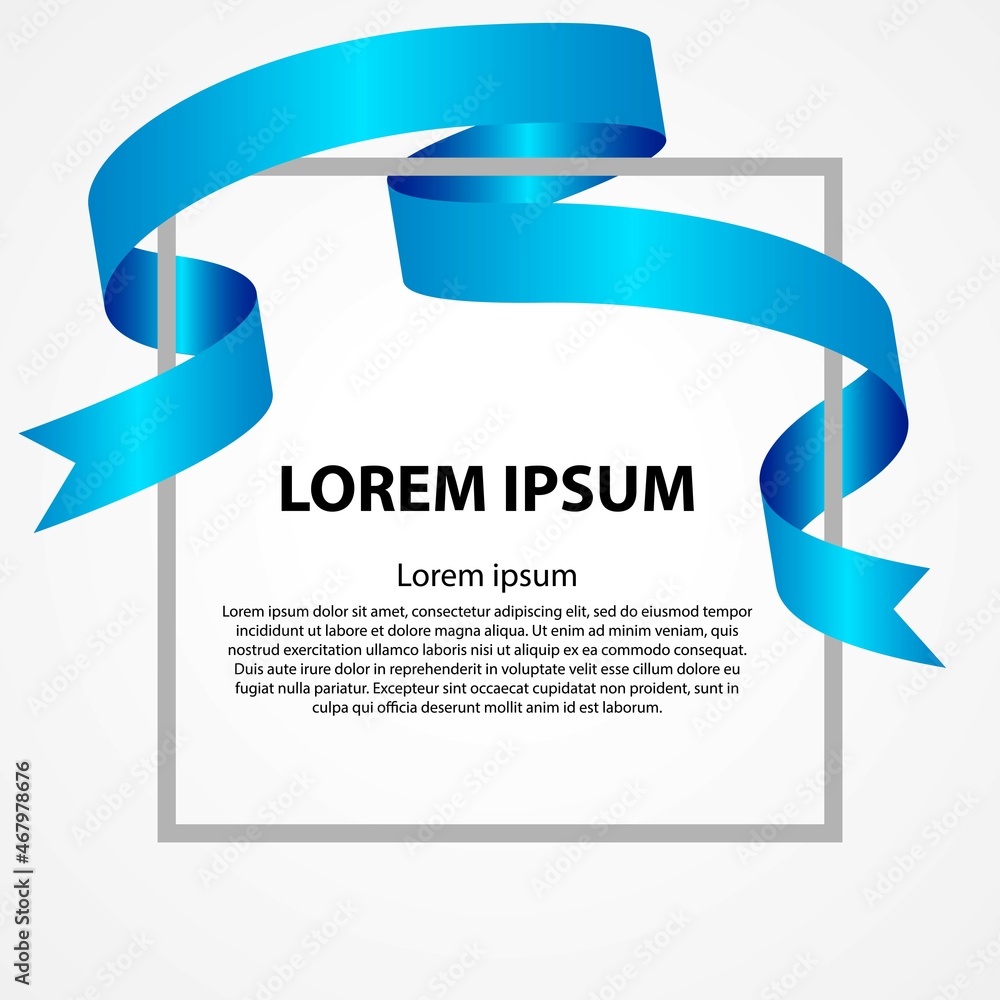 frame template and border of light blue ribbon. great for backgrounds ...