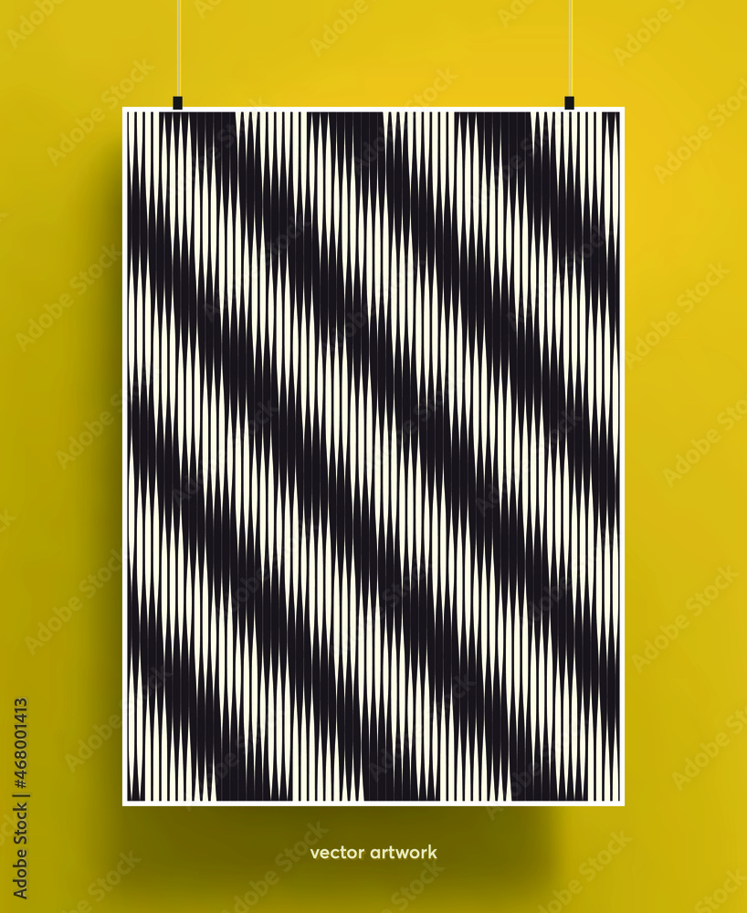 Beautiful poster template with abstract geometric shapes background ...