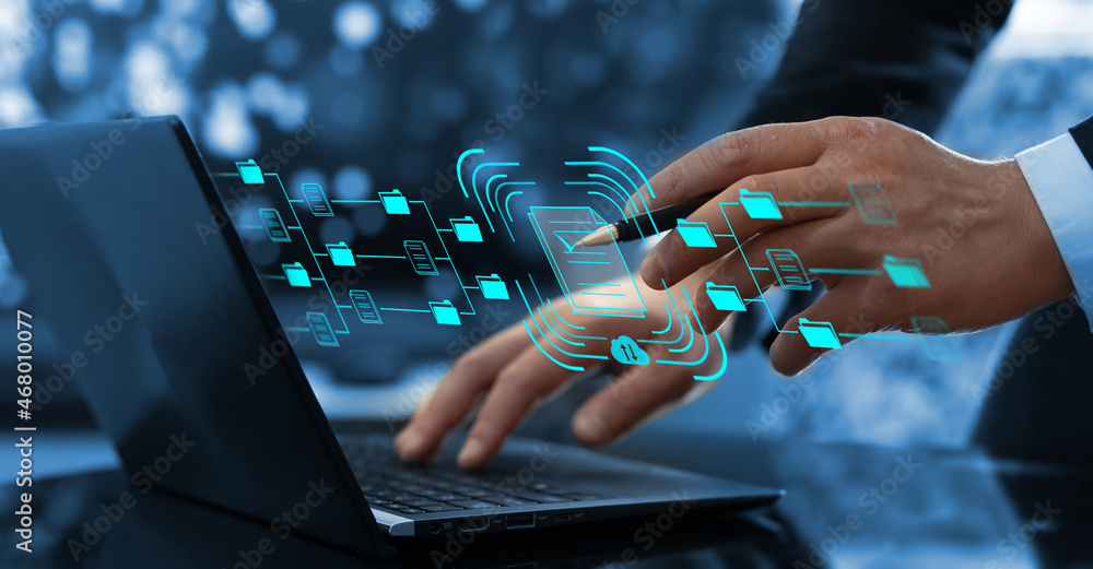 Document Management System (DMS). Internet Technology Concept ...