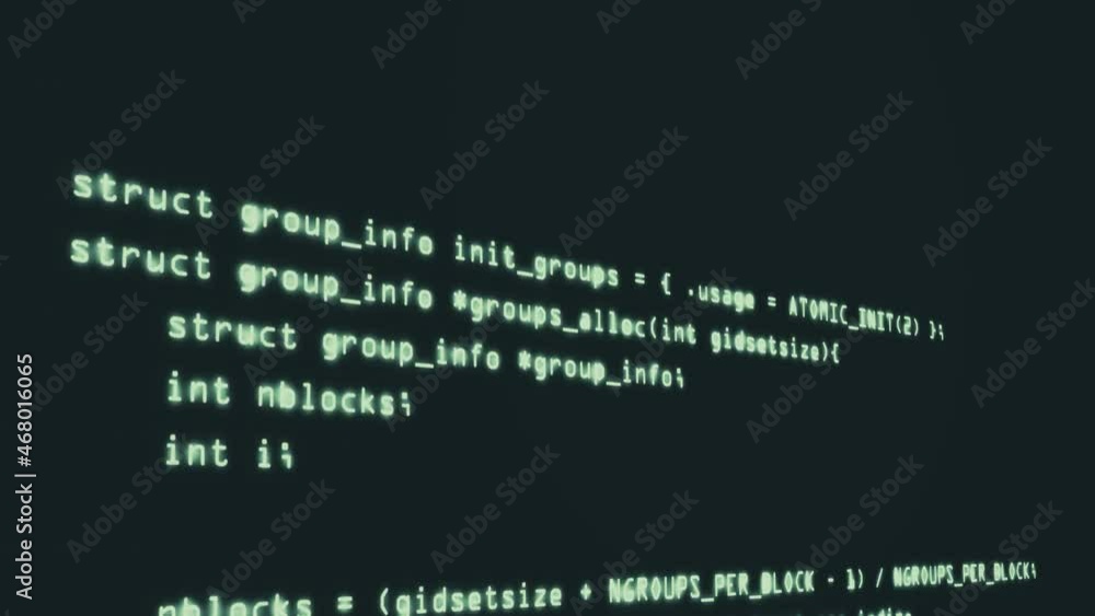 Hacker code running down a computer screen terminal Stock Video | Adobe ...