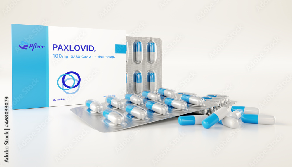 Guilherand-Granges, France - November 08, 2021. Oral Antiviral drug ...