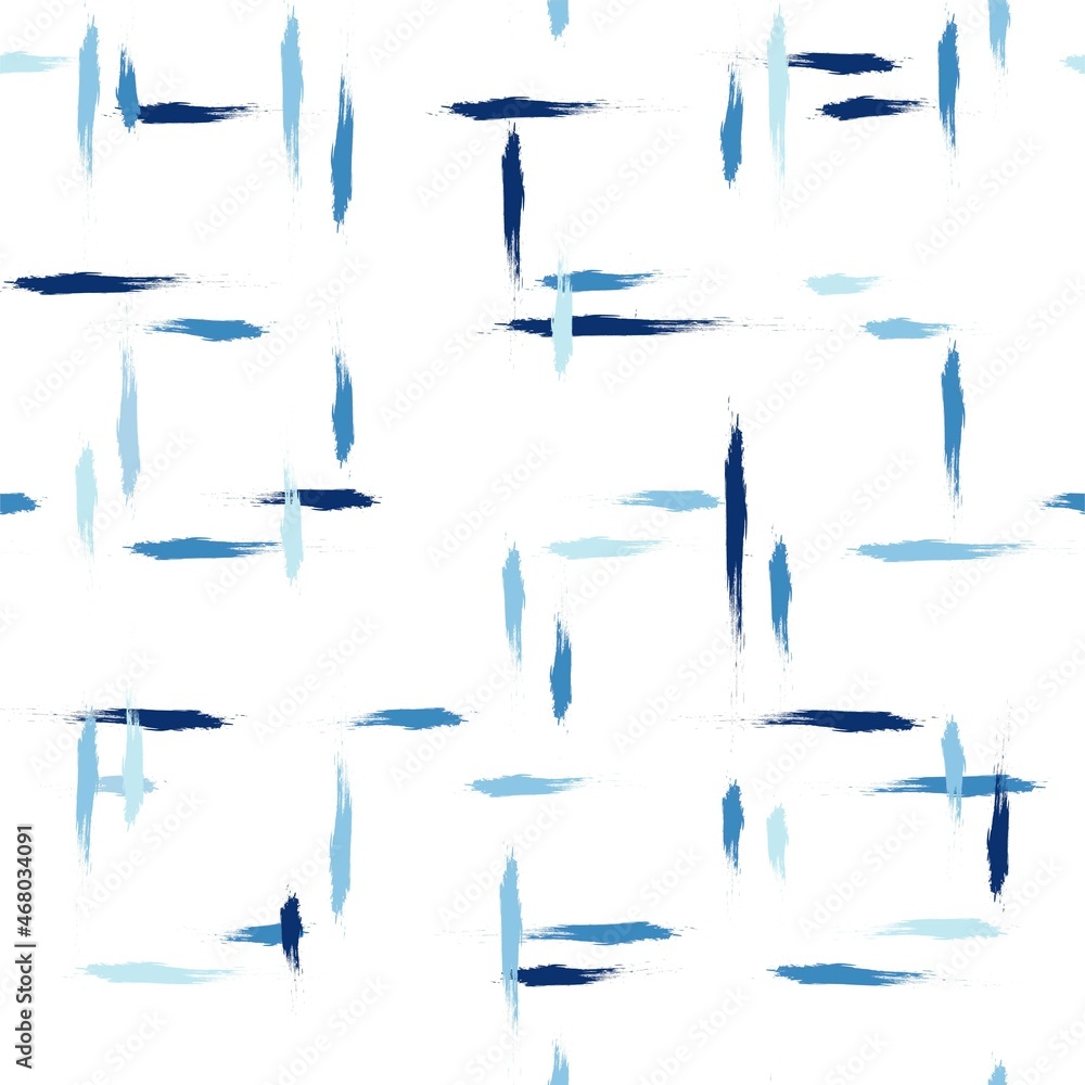 Blue stripe seamless pattern. watercolor line tartan texture. Japanese ...