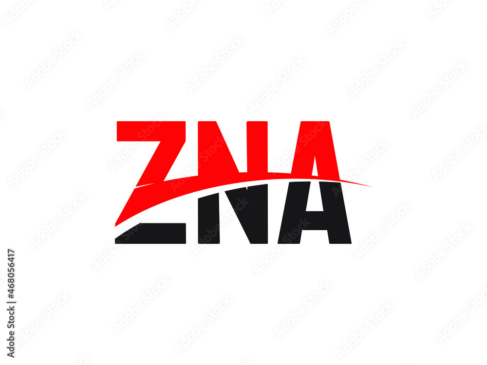 ZNA Letter Initial Logo Design Vector Illustration Stock Vector | Adobe ...