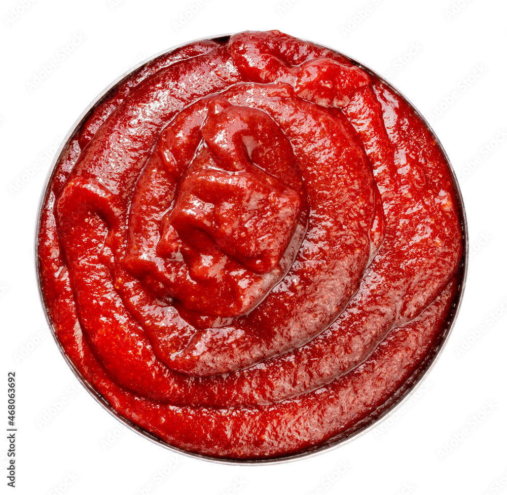 Korean pepper paste isolated on white background, Gochujang Korean ...