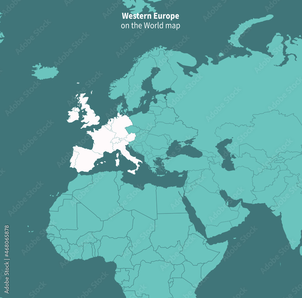 world map western europe