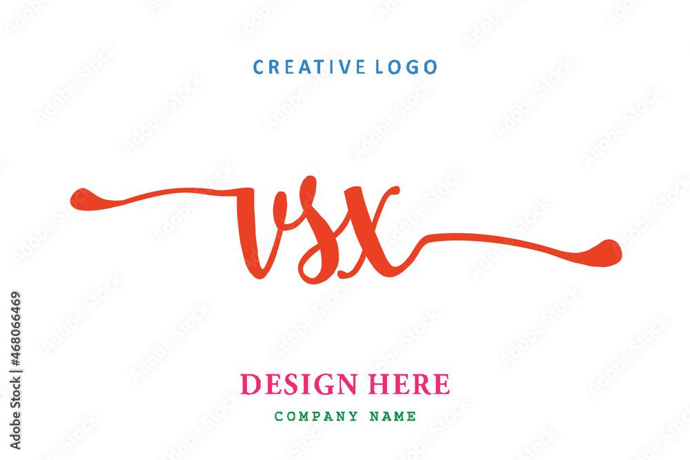 VSX lettering logo is simple, easy to understand and authoritative Stock Vector | Adobe Stock