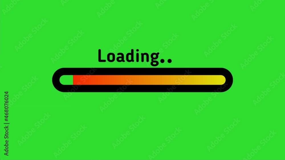 Cartoon loading green screen video HD, suitable for your any youtube ...