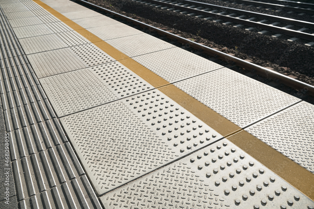 Tactile pathway for the people with blindness in urban area. Pedestrian ...