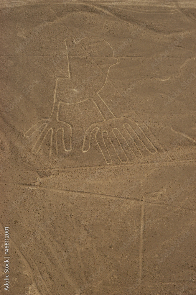 Drawings, Nazca lines ( lineas de nazca ) in the desert of nazca - Peru ...