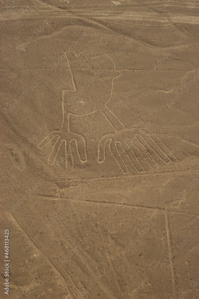 Drawings, Nazca lines ( lineas de nazca ) in the desert of nazca - Peru ...