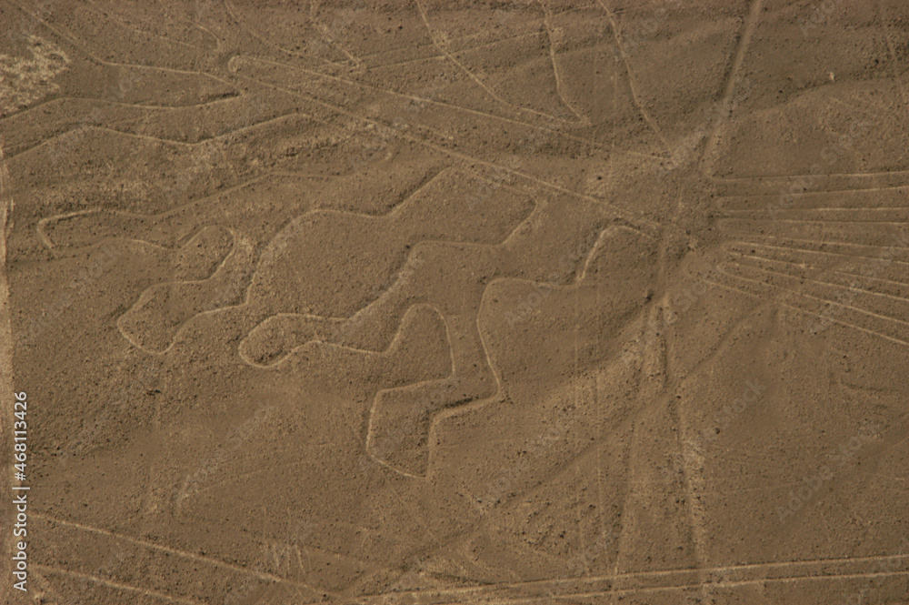 Drawings, Nazca lines ( lineas de nazca ) in the desert of nazca - Peru ...
