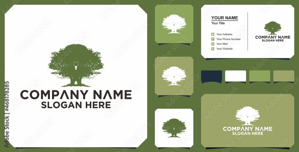 Abstract vibrant tree logo design, root vector - Tree of life logo ...