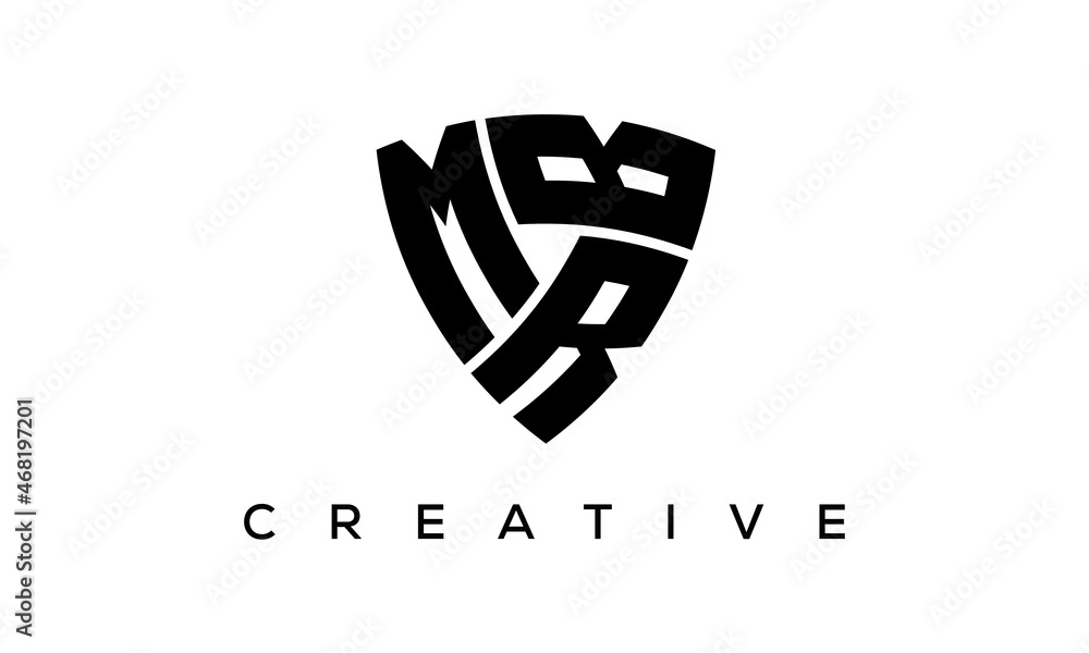MRB letters logo, security Shield logo vector Stock Vector | Adobe Stock