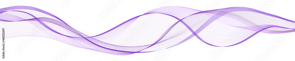 Purple wave swoosh. Air wind swirl, dynamic undulate motion. Modern ...