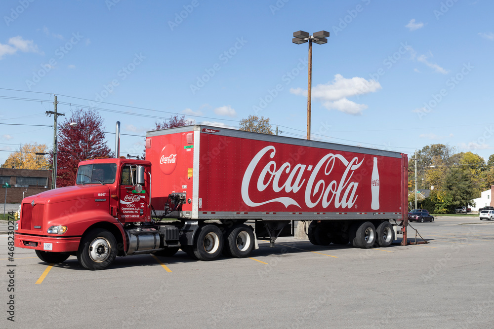 Coca-Cola delivery truck. Coca-Cola manufactures Coke, Diet Coke ...