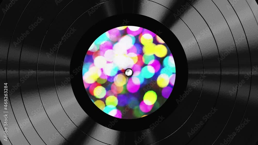 Vidéo Stock Realistic seamless looping 3D animation of the vinyl record ...