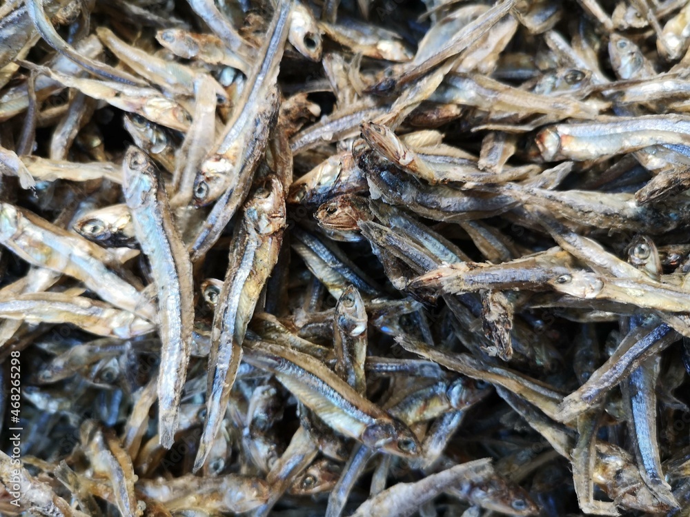 dried fish background from an Omani fish market Stock Photo | Adobe Stock