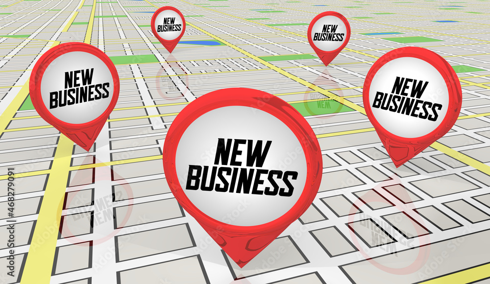 New Business Locations Economic Development Growth Site Selection Map ...