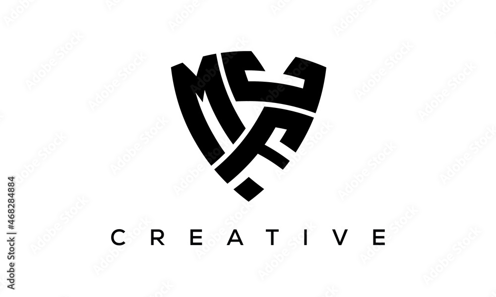 MFC letters logo, security Shield logo vector Stock Vector | Adobe Stock