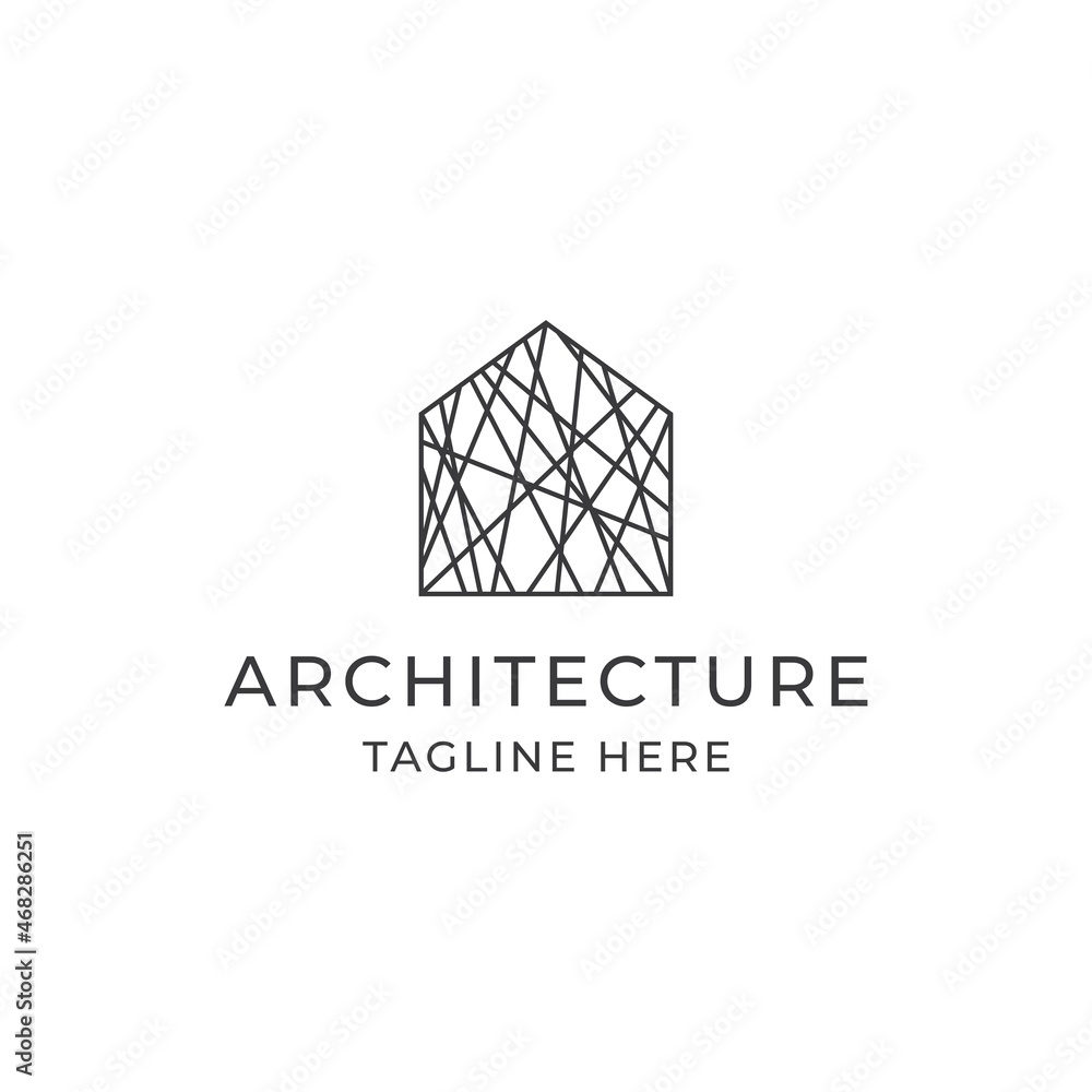 Architect house logo design inspiration vector template. Creative house ...