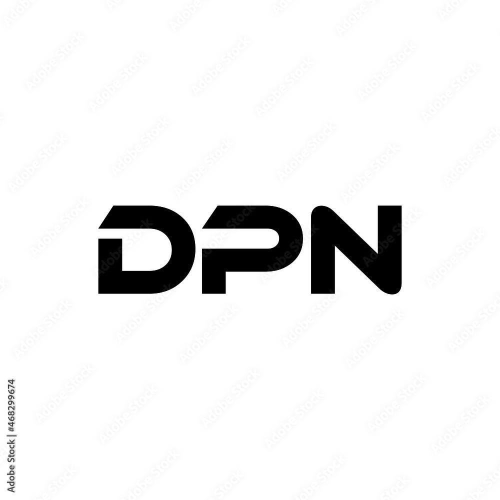DPN letter logo design with white background in illustrator, vector ...