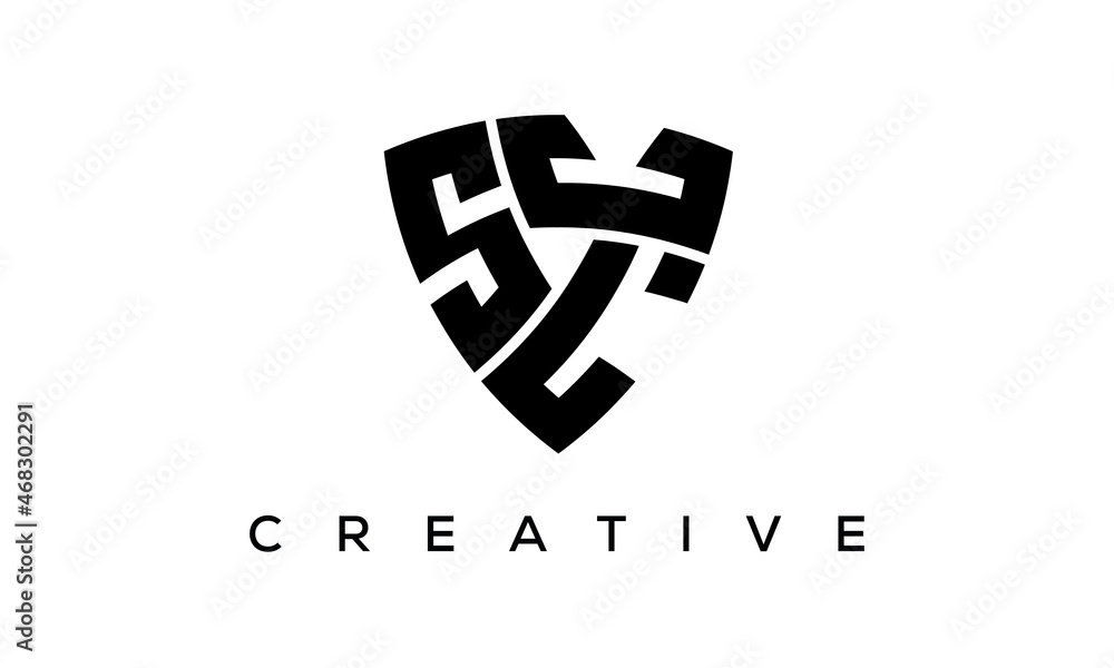 SLC letters logo, security Shield logo vector Stock Vector | Adobe Stock