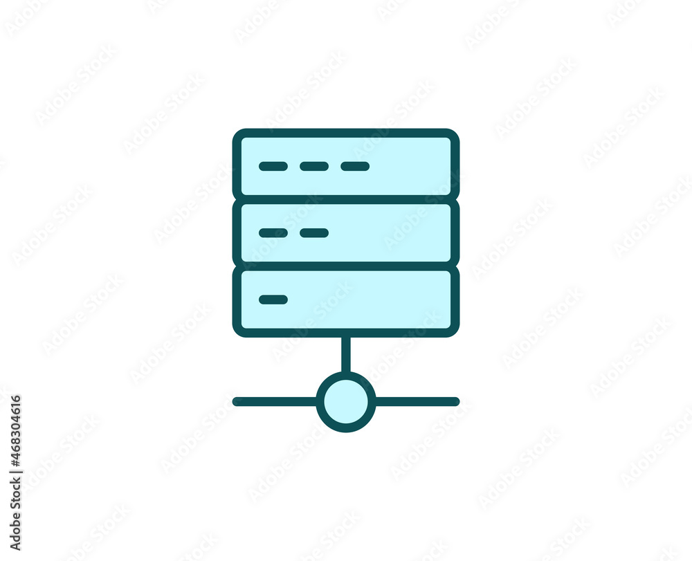 Database premium line icon. Simple high quality pictogram. Modern ...