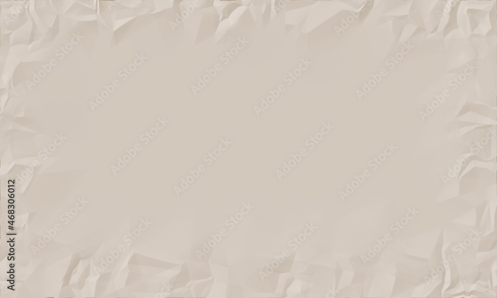 Beige wrinkled crumpled paper texture for background. Stock ...