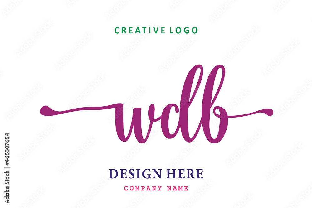 WDB lettering logo is simple, easy to understand and authoritative ...