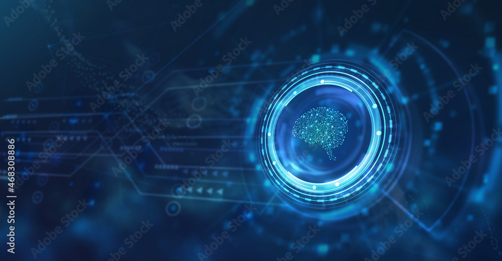 Internet, business, Technology and network concept. Artificial ...