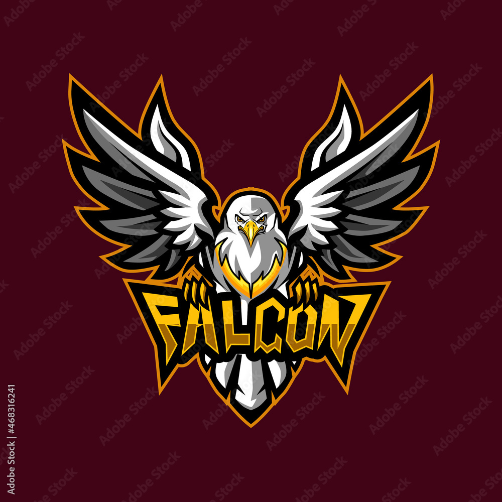 eagle angry fly mascot for sports and esports logo vector illustration ...