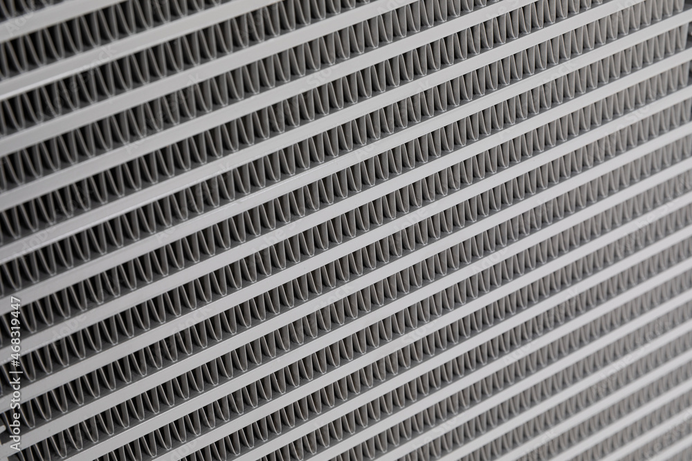 Car radiator background. Engine cooler background. Vintage style.Grid ...