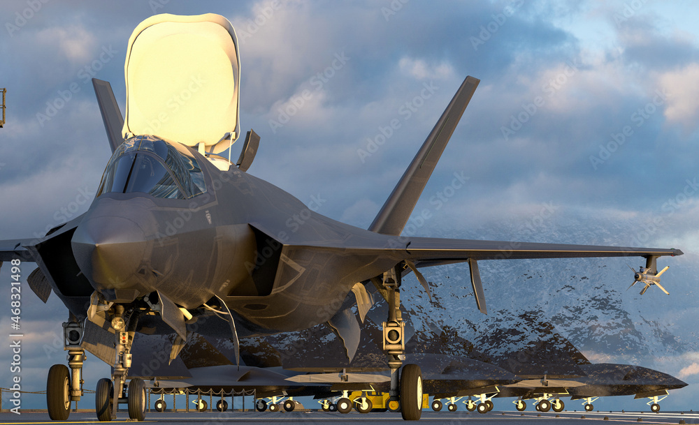 Lockheed Martin F-35 Lightning II takes off from the aircraft carrier ...