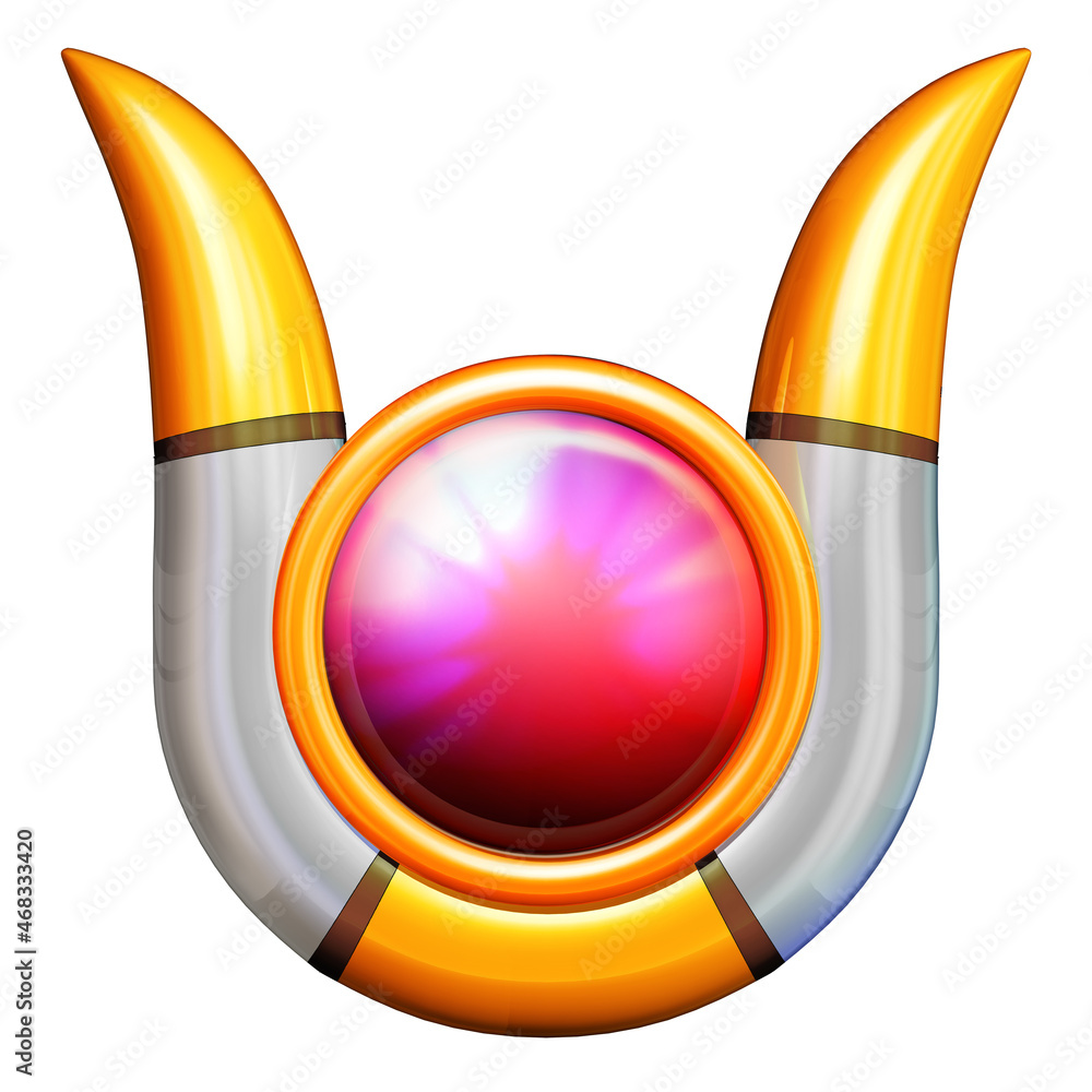 Representation of an Egyptian radiant crown worn by deities ...