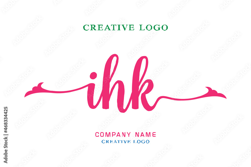 IHK lettering logo is simple, easy to understand and authoritative ...