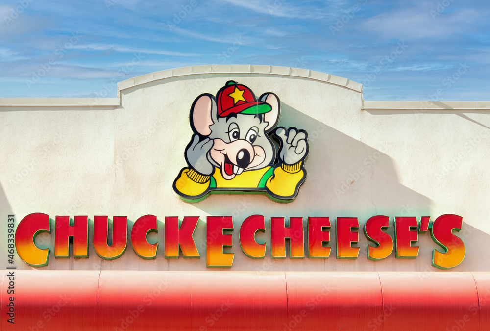 Chuck E. Cheese Logo or Sign Stock Photo | Adobe Stock