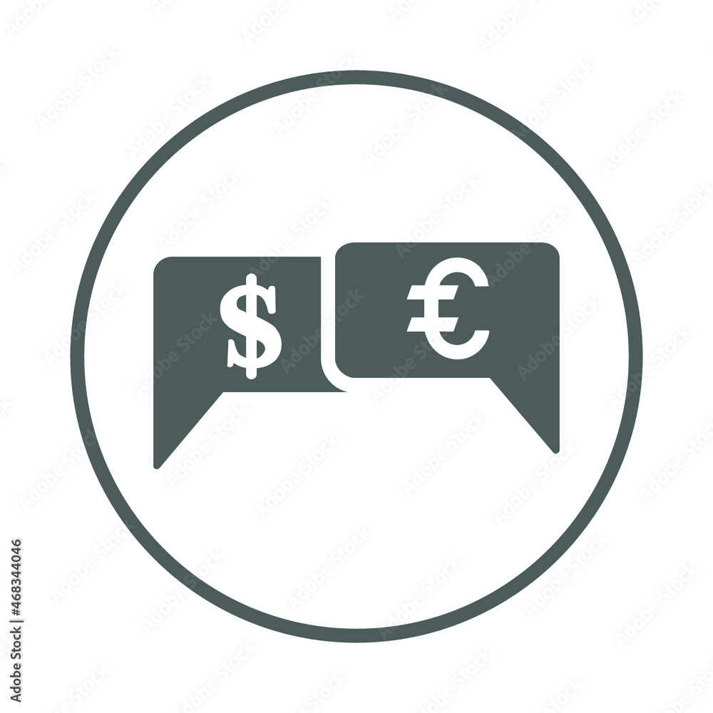 Bank, wire transfer, purchase order icon. Gray vector design. Stock ...