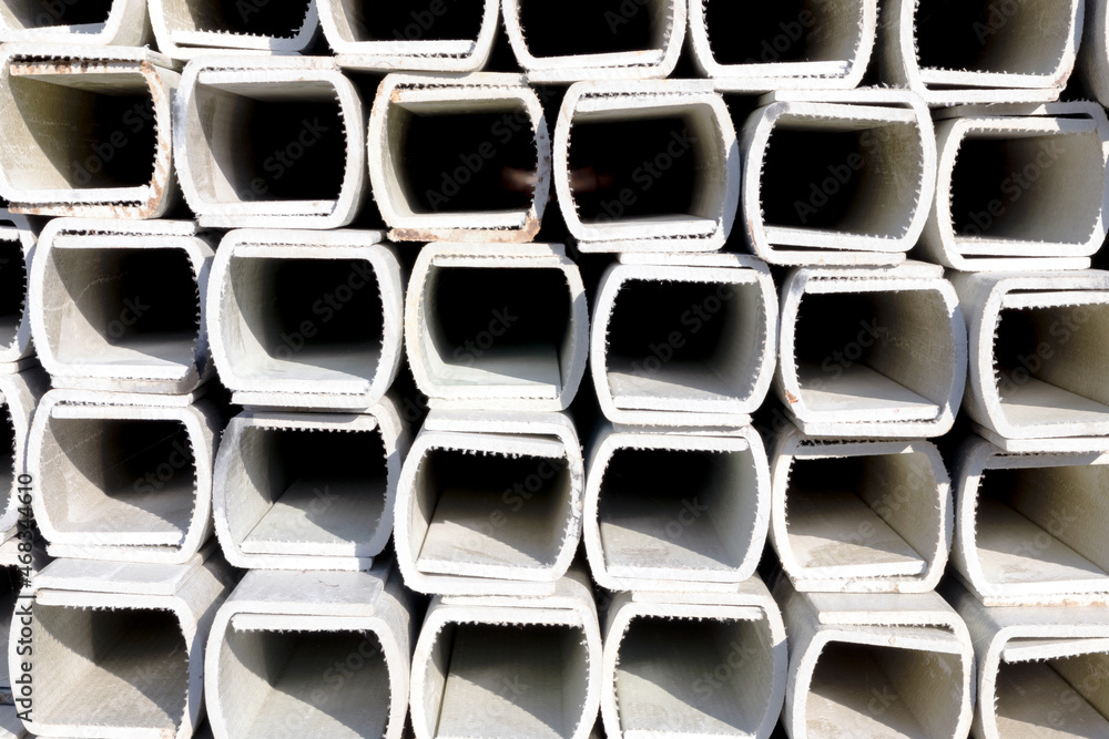 Building aluminum structures for installation work Stock Photo | Adobe ...