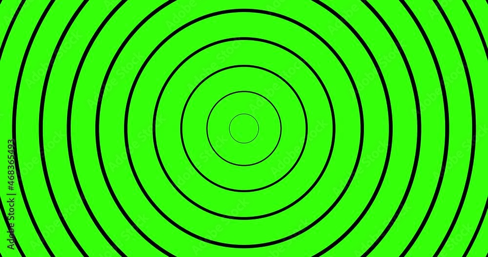 Decreasing line circles. Animation of ellipses. Movement and increase ...