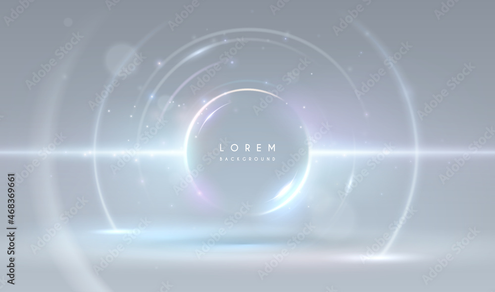 Abstract circle light effect background Stock Vector | Adobe Stock