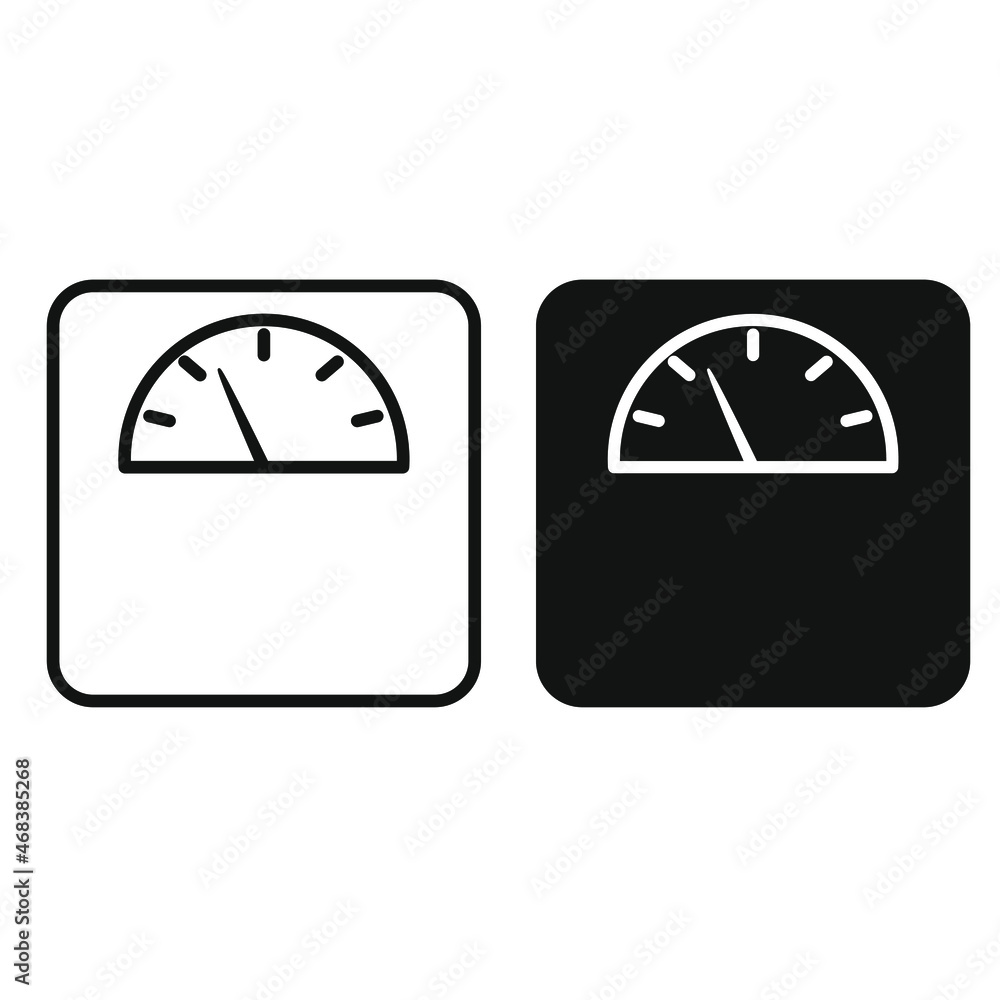 Scale icon vector. weight illustration sign. weigher symbol. weigh logo ...