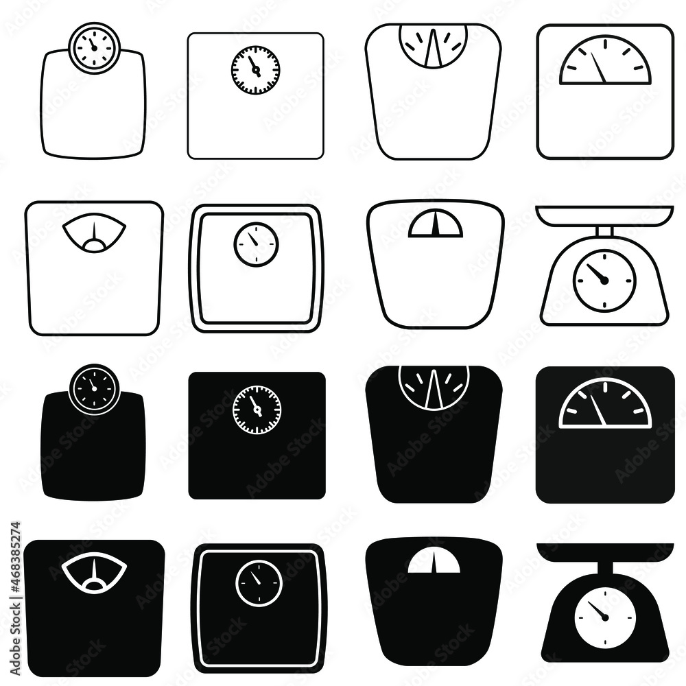 Scale icon vector. weight illustration sign. weigher symbol. weigh logo ...