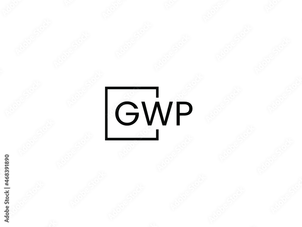 GWP Letter Initial Logo Design Vector Illustration Stock Vector | Adobe ...