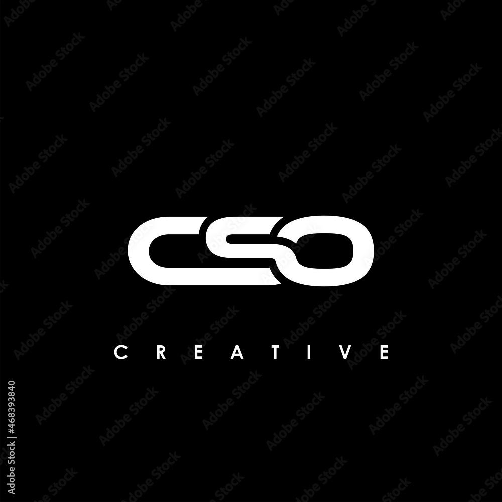 CSO Letter Initial Logo Design Template Vector Illustration Stock ...