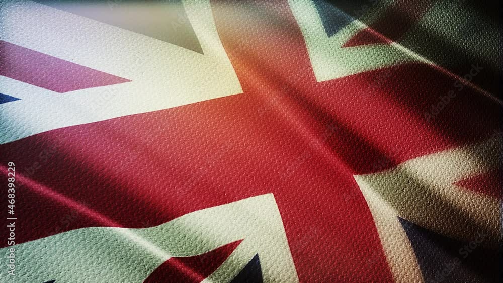 United Kingdom flag is waving 3D loop animation. A 4K UK Flag animated ...