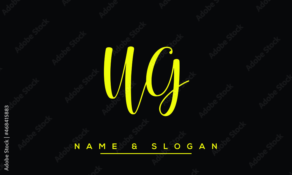 UG, GU, U, G Abstract Letters Logo Monogram Stock Vector | Adobe Stock