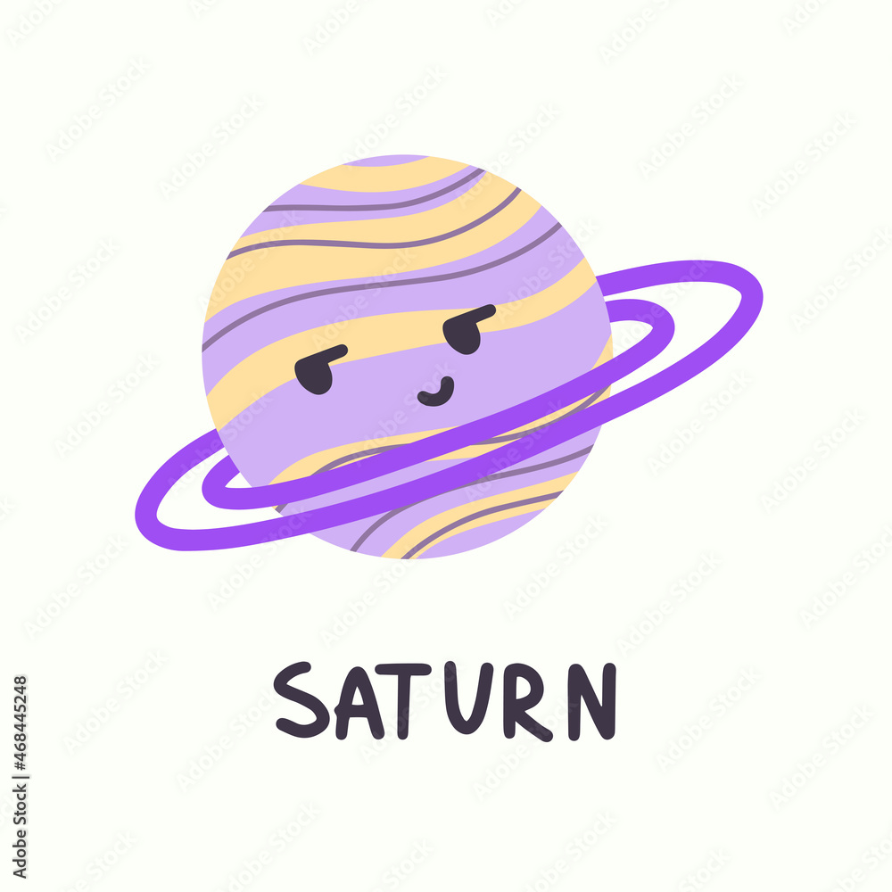 Face Planet Saturn